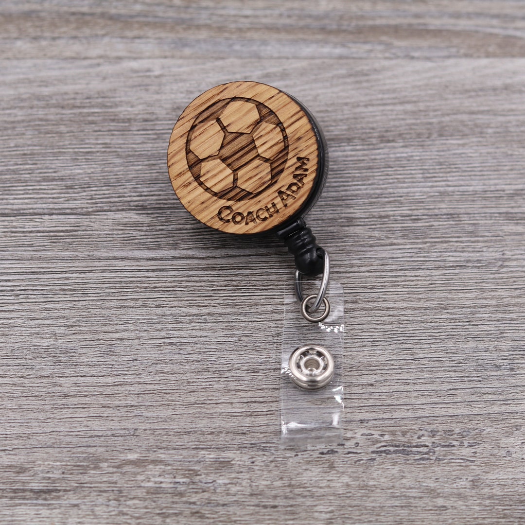 Coach Badge Reel, Sport ID Badge, Retractable Badge Reel, Work Badge ...