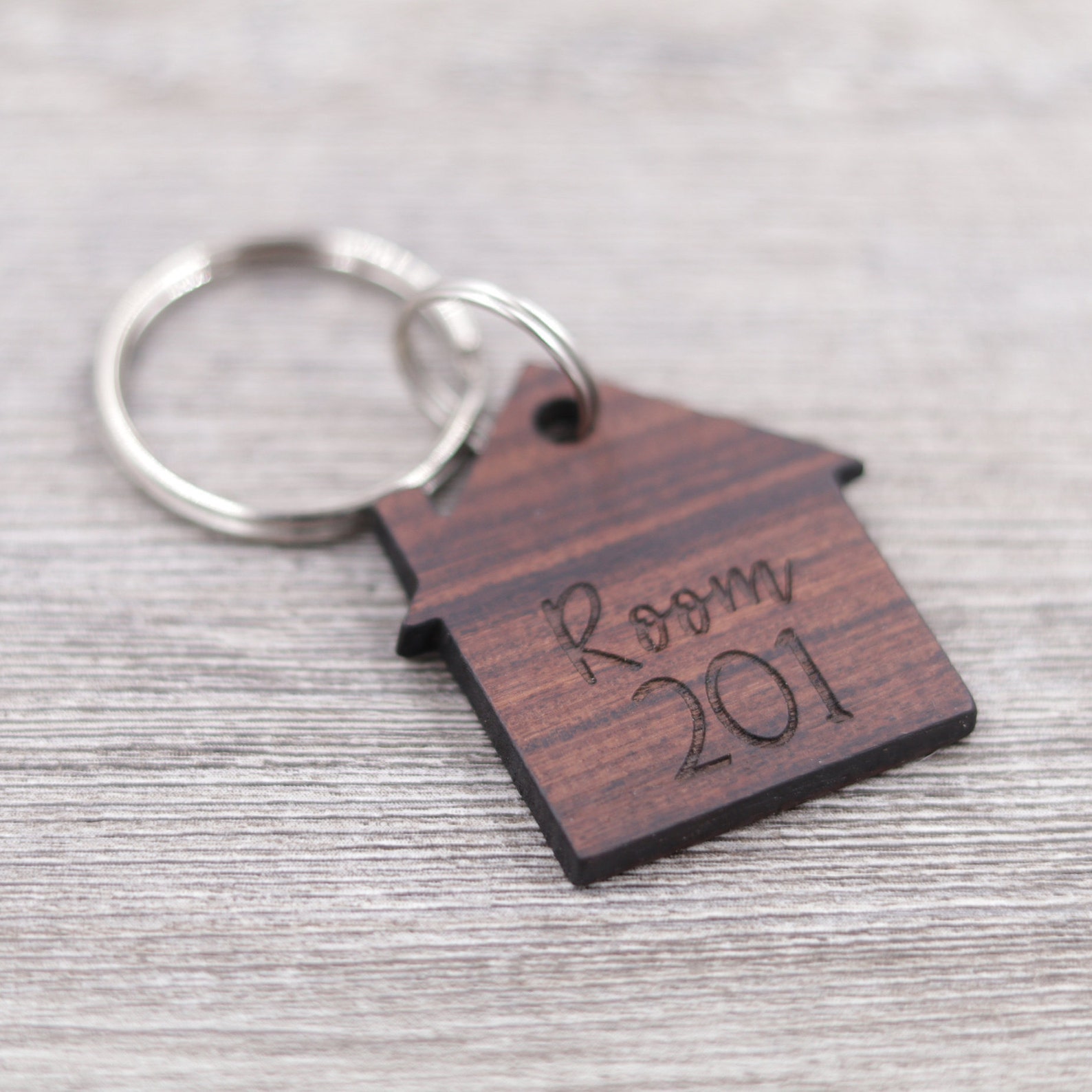 Personalized House Shaped Keychain New Home Gift Realtor | Etsy