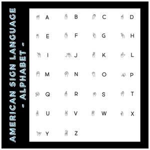 ASL Wood Tie Clips, American Sign Language, Fingerspelling ...