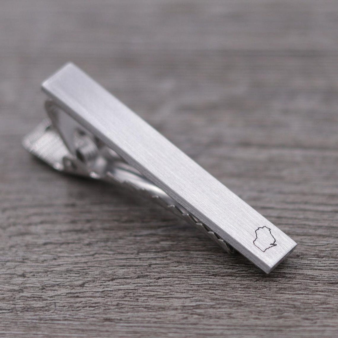 Choose Your State: Custom Engraved Aluminum Tie Clip - Etsy