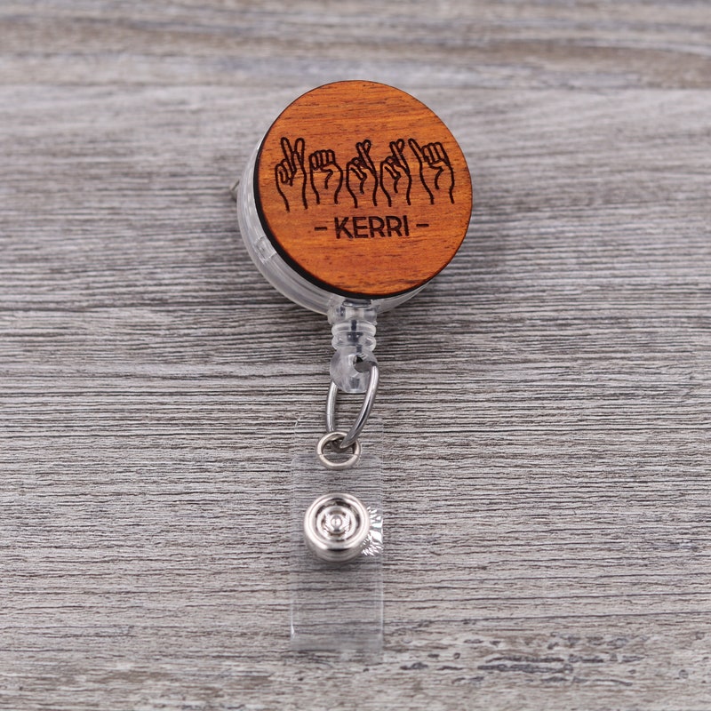 Funny Asl Badge Reel - Etsy