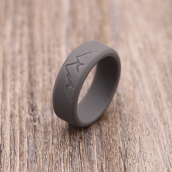 Ocean and Mountain Ring - Etsy