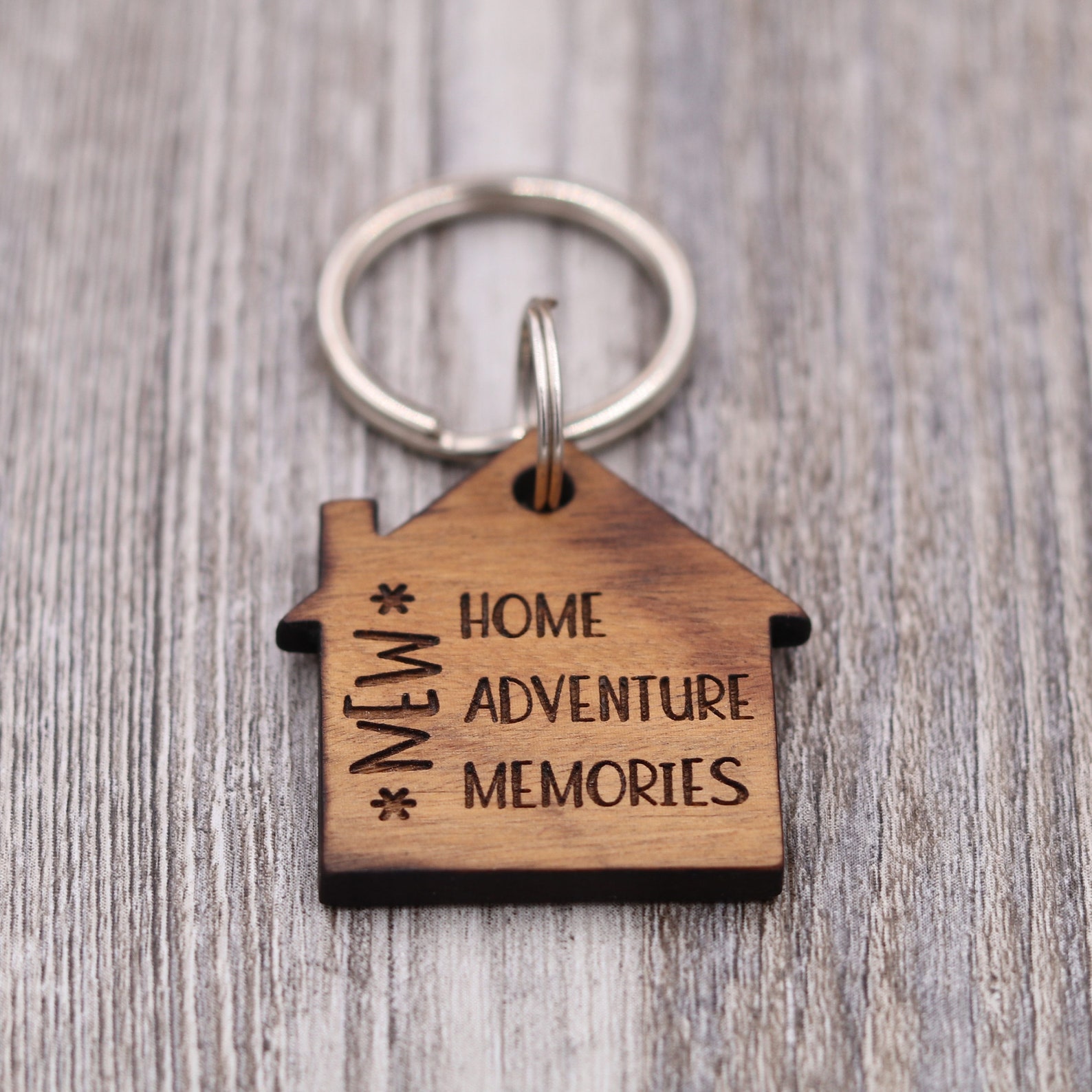 New Home, New Adventures, New Memories (house Shaped Keychain ...