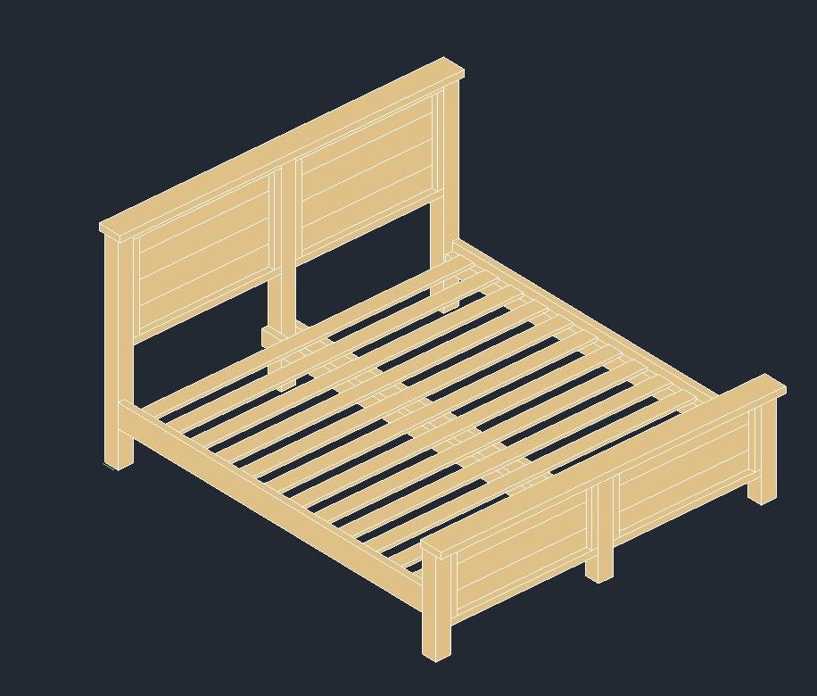 DIY Wooden King Bed Frame - Etsy