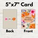 Printable 5x7 Happy Birthday Card | Floral Birthday Card Print ...
