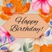 Printable 5x7 Happy Birthday Card | Floral Birthday Card Print ...