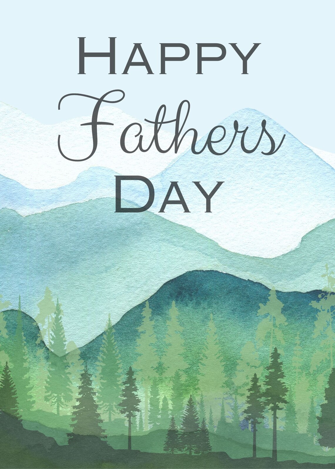 Printable 5x7 Fathers Day Card | Cards for Dad Printable | Fathers Day ...