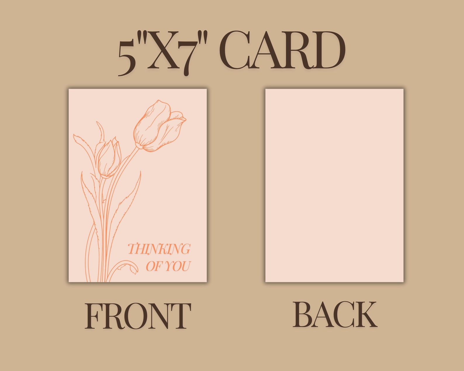Printable 5x7 Greeting Card Floral Greeting Card Printable Digital ...