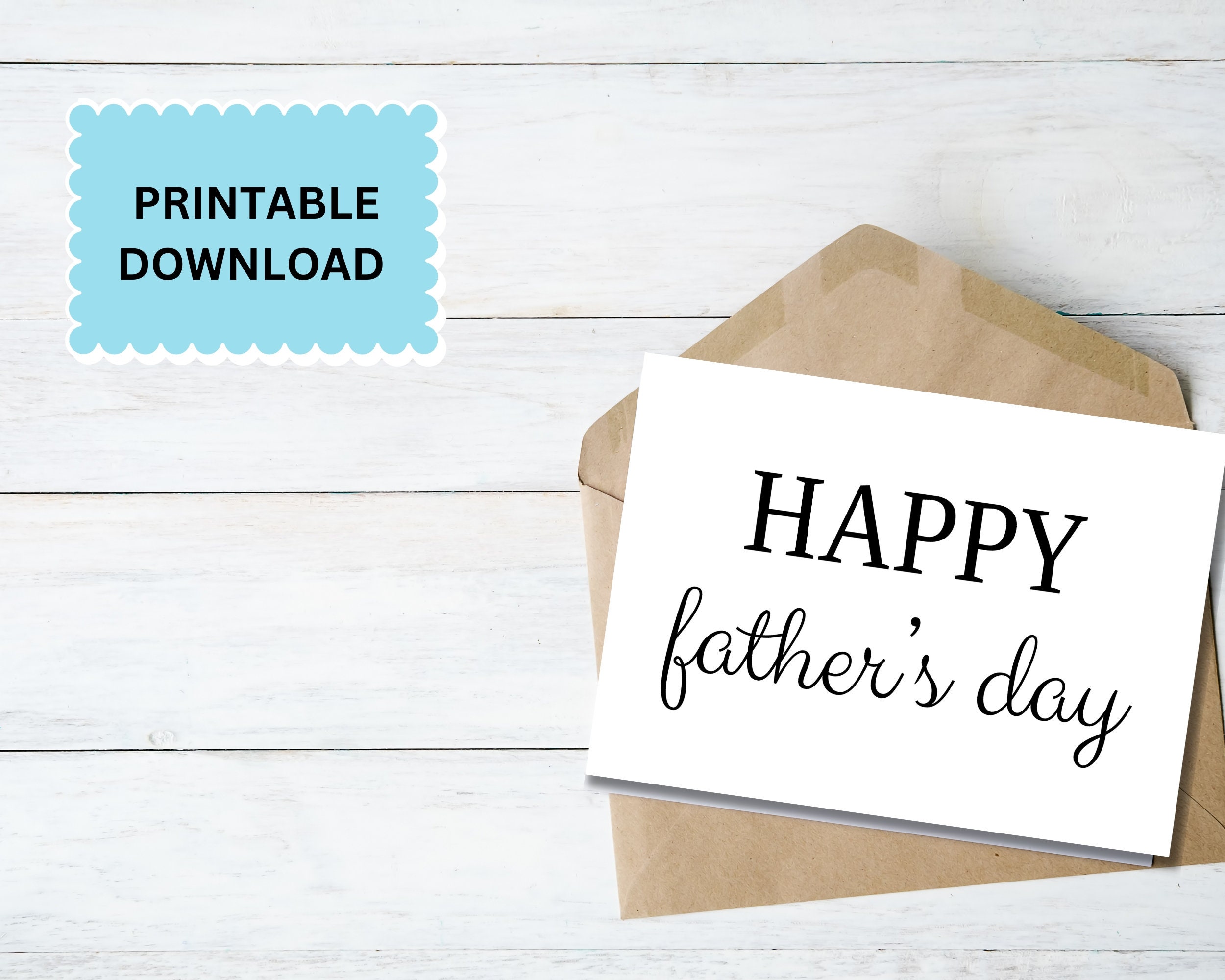 Printable 5x7 Fathers Day Card | Cards for Dad Printable | Fathers Day ...