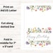 Printable 5x7 Happy Birthday Card | Floral Birthday Card Print ...