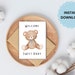 Printable 5x7 Baby Card L Baby Boy Card | Baby Card | Printable Cards ...