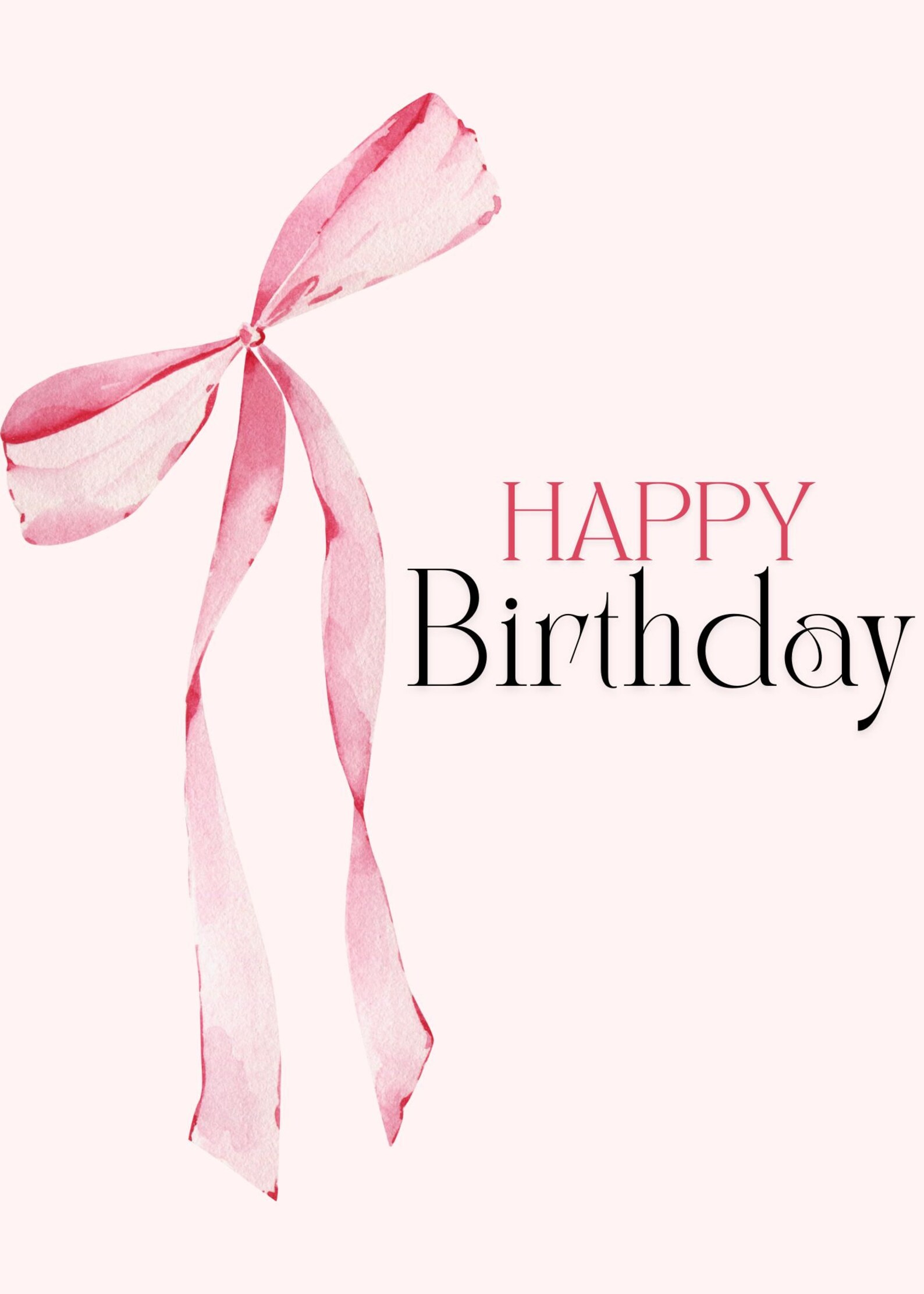 Printable 5x7 Birthday Card L Birthday Card | Digital Download| Girly ...