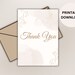 Printable 5x7 Thank You Card Thank You Card Printable Thank You Card ...