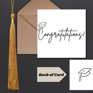 Two Printable 4x4 Cards L Graduation Card | 2024 Grad Card | Printable ...