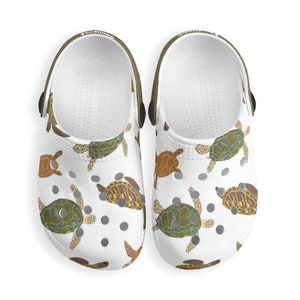 Kids Sea Turtles CLOG Style Funkicks, Birthday Gift Animals Turtles ...