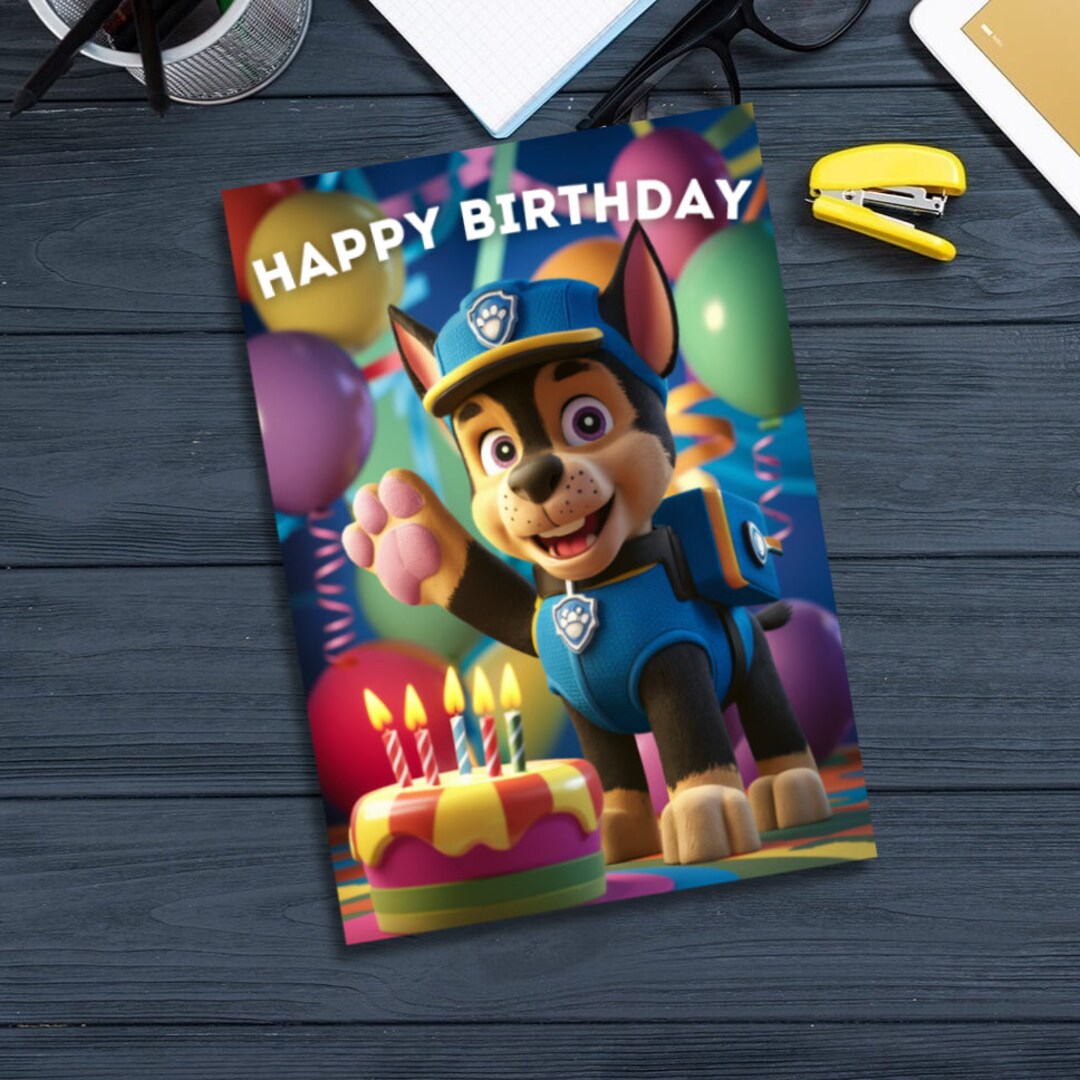 Cartoon Birthday Card Kids Birthday Card Funny Birthday Card Printable ...