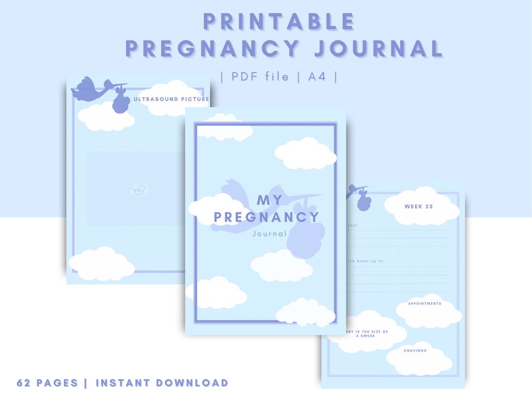 Pregnancy Journal Printable Diary for Expecting Mom Journal Printable ...