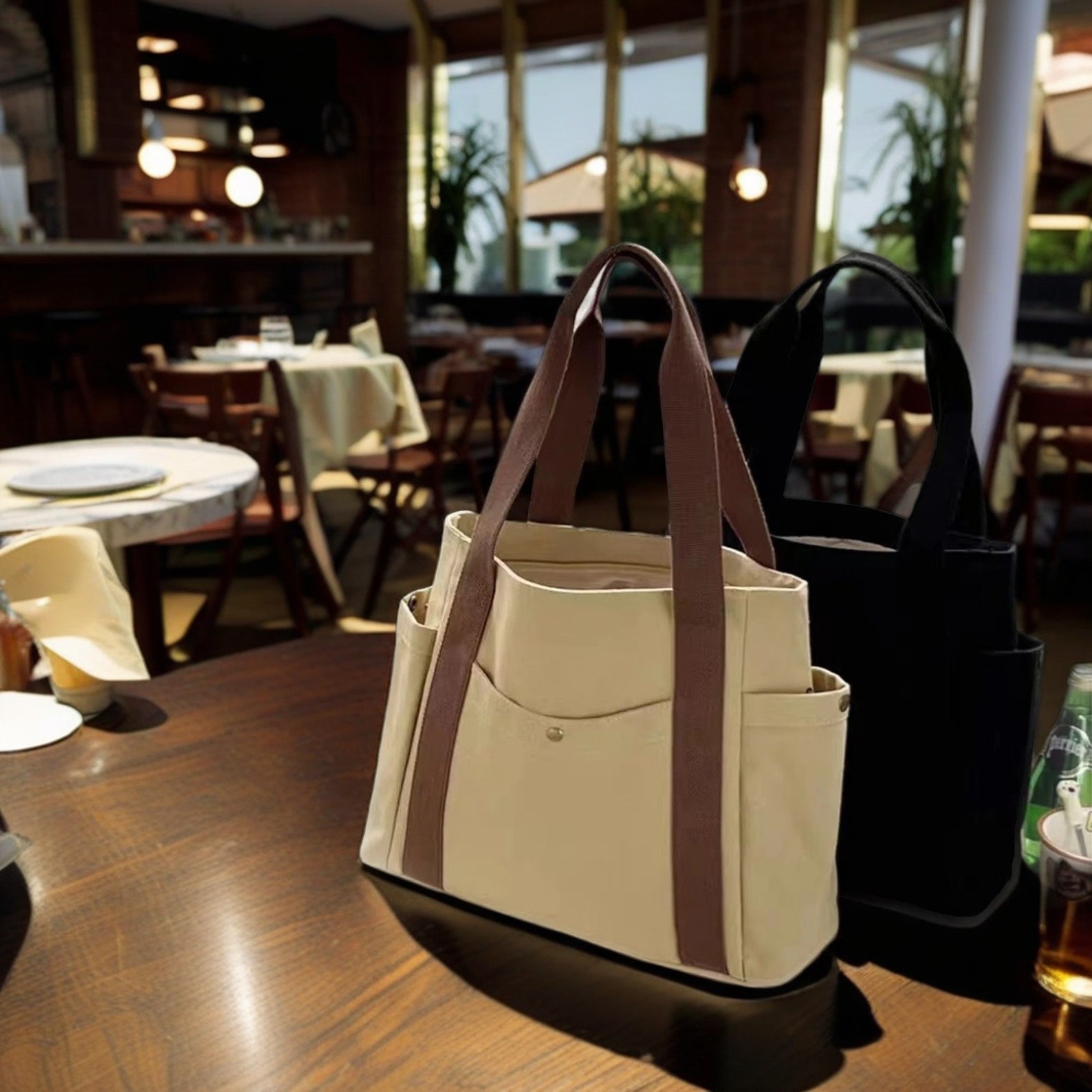 Canvas Tote Bag, Ladies' Commuter Handbag, Student Lunch Box Carrier ...