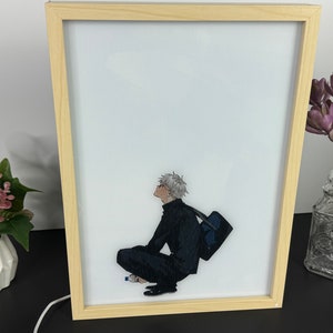 JJK Gojo Geto Anime Light Frame Box Painting Decor - Etsy