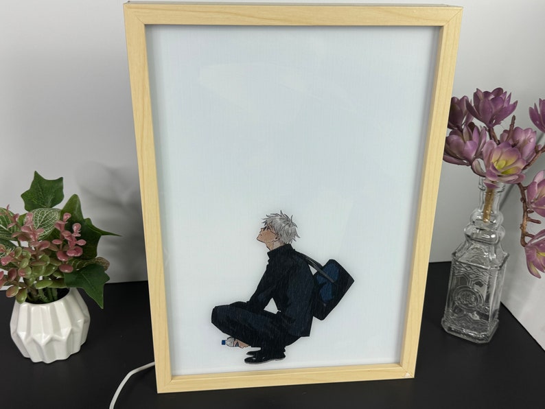 JJK Gojo Geto Anime Light Frame Box Painting Decor - Etsy
