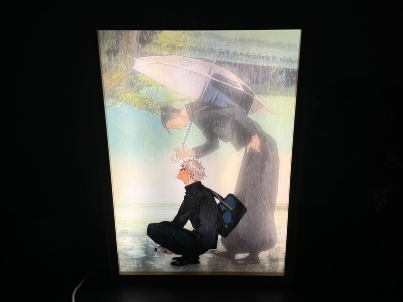 JJK Gojo Geto Anime Light Frame Box Painting Decor - Etsy