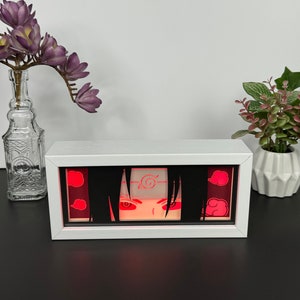 Itachi Naruto Light Box Anime Lamp - Etsy