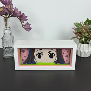 Nezuko Slayer Light Box Anime Lamp - Etsy