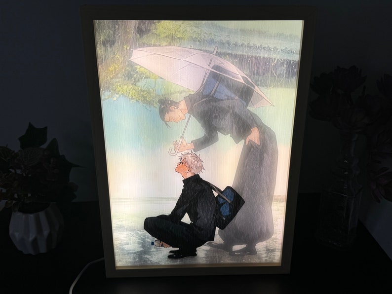 JJK Gojo Geto Anime Light Frame Box Painting Decor - Etsy