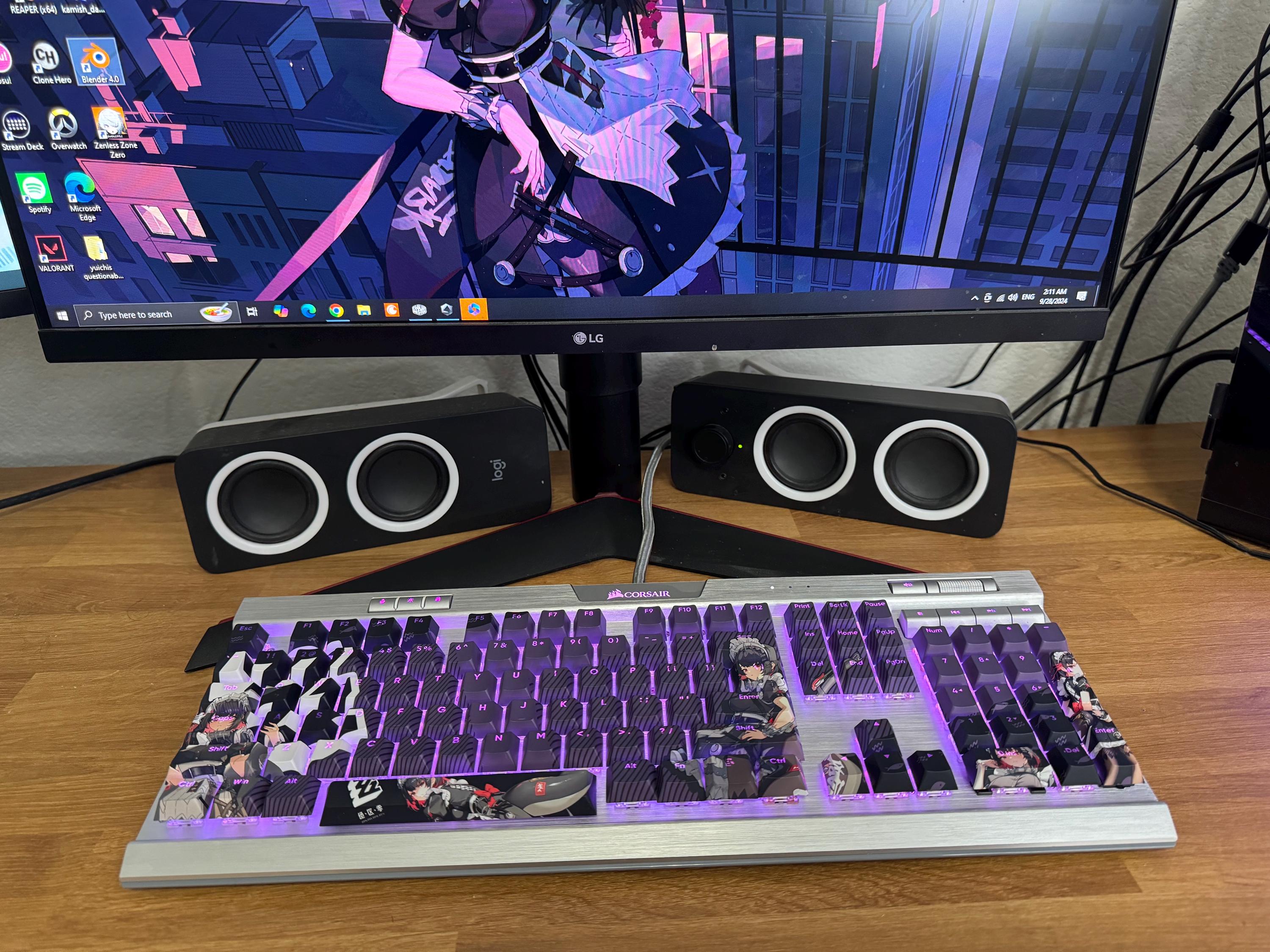 ZZZ Ellen Keycaps Keyboard Anime Video Game - Etsy