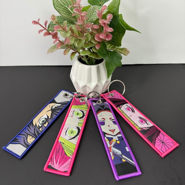 Anime Demon Slayer Keychain - Etsy