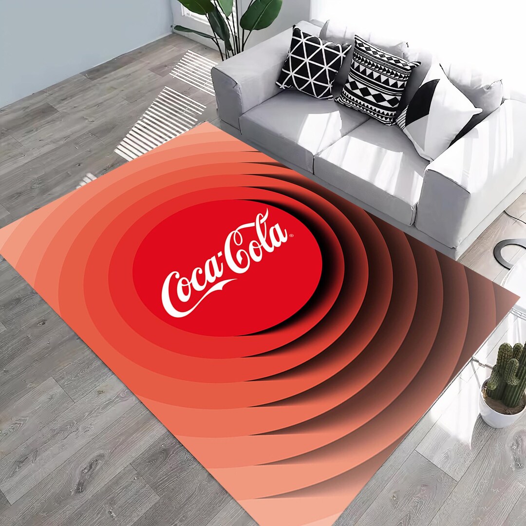 Coca Cola Rug,coke Fan Rug,red Coke Rug,coca Cola Design,rugs for ...