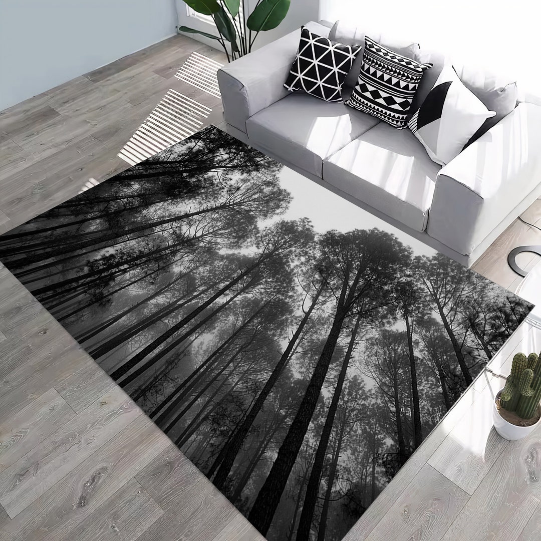 Grey Tree Rug, Gigi Forest Rug,land Scale Rug,mosaic,colorful Carpet ...