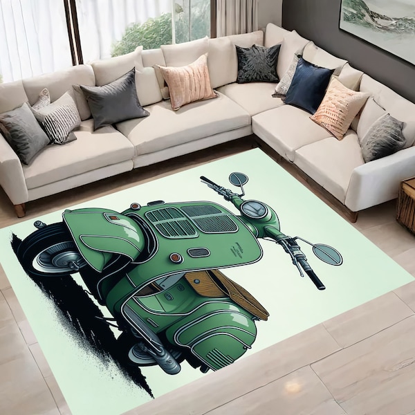 Motorcycle Rug - Etsy