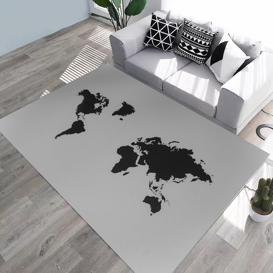 World Map Rug, African Map Rug, Ethnic Rug, Abstract Rug,colorful ...