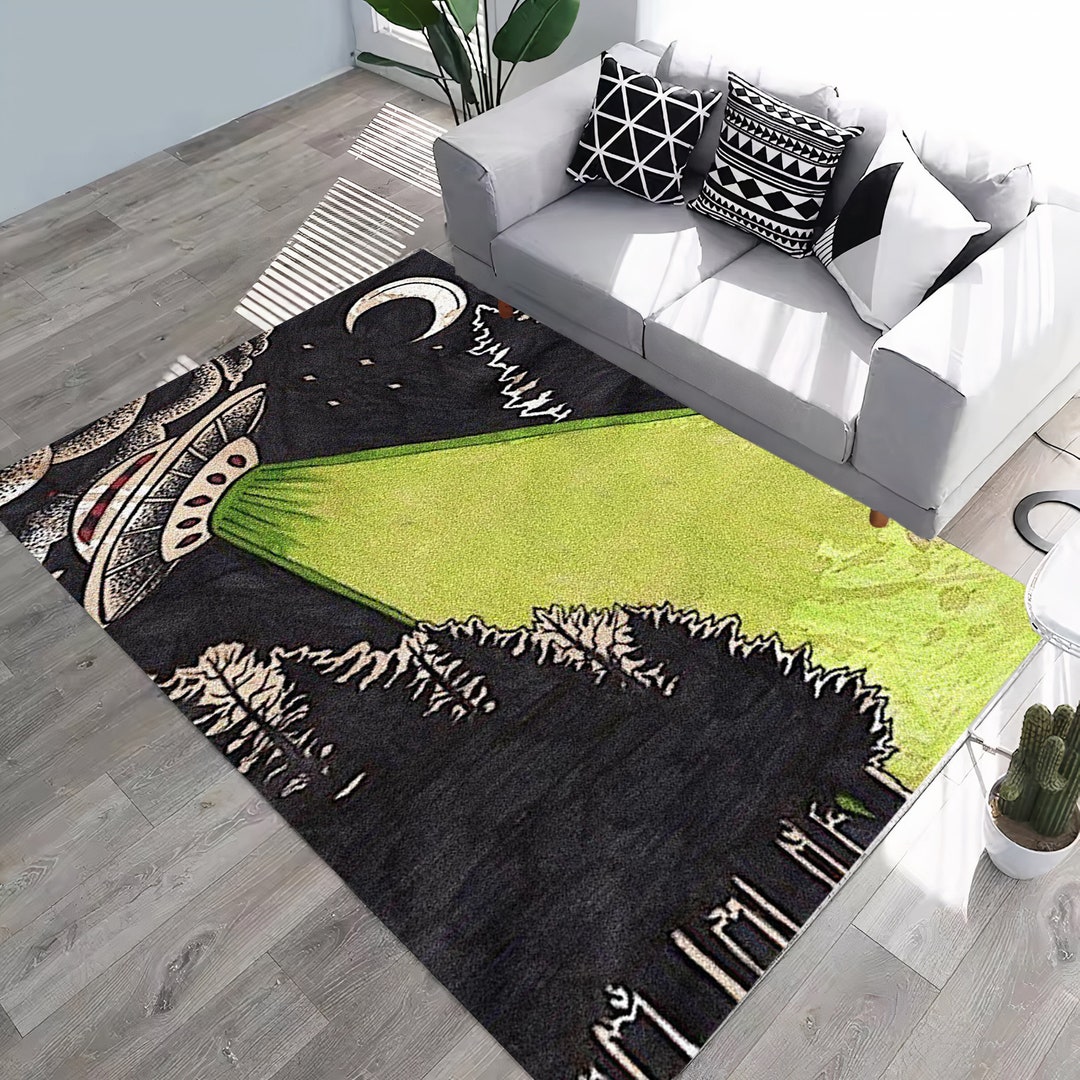 Space Ship Rug,alien Rug, Universe Rug , Ufo Rug, Abstract Rug,colorful ...