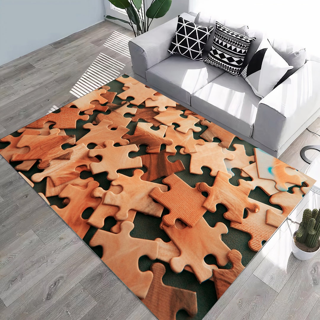 Puzzle Pattern,keith Haring Rug, Design Rug,abstract Rug,colorful ...