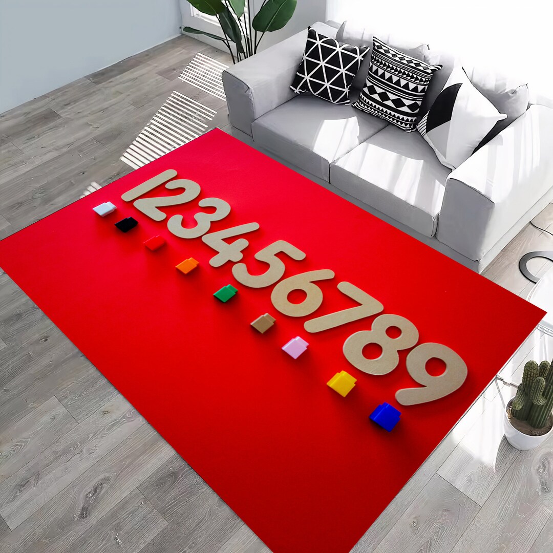 Numbers for Kids,educational Rug,counting Numbers Rug,home Decor Rug ...