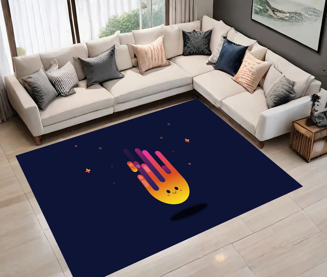 Flame Rug, Fire Rug,fire Drop Rug,red Drop Rug,rainbow Weaves Rug ...