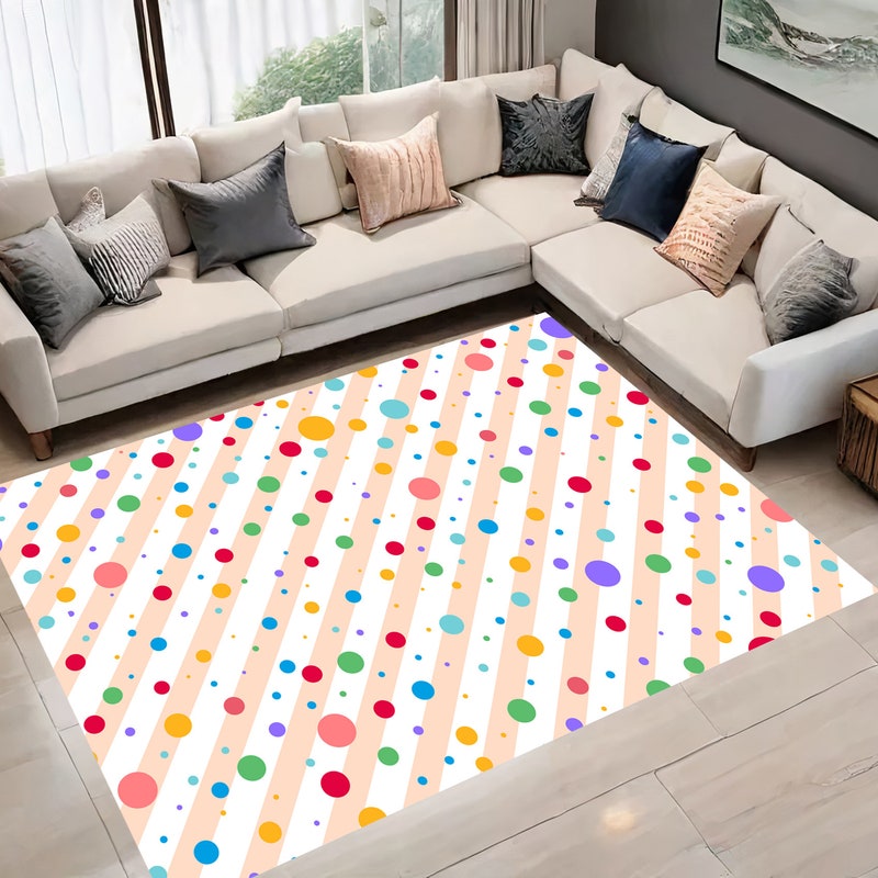 Polka Dot Rug - Etsy