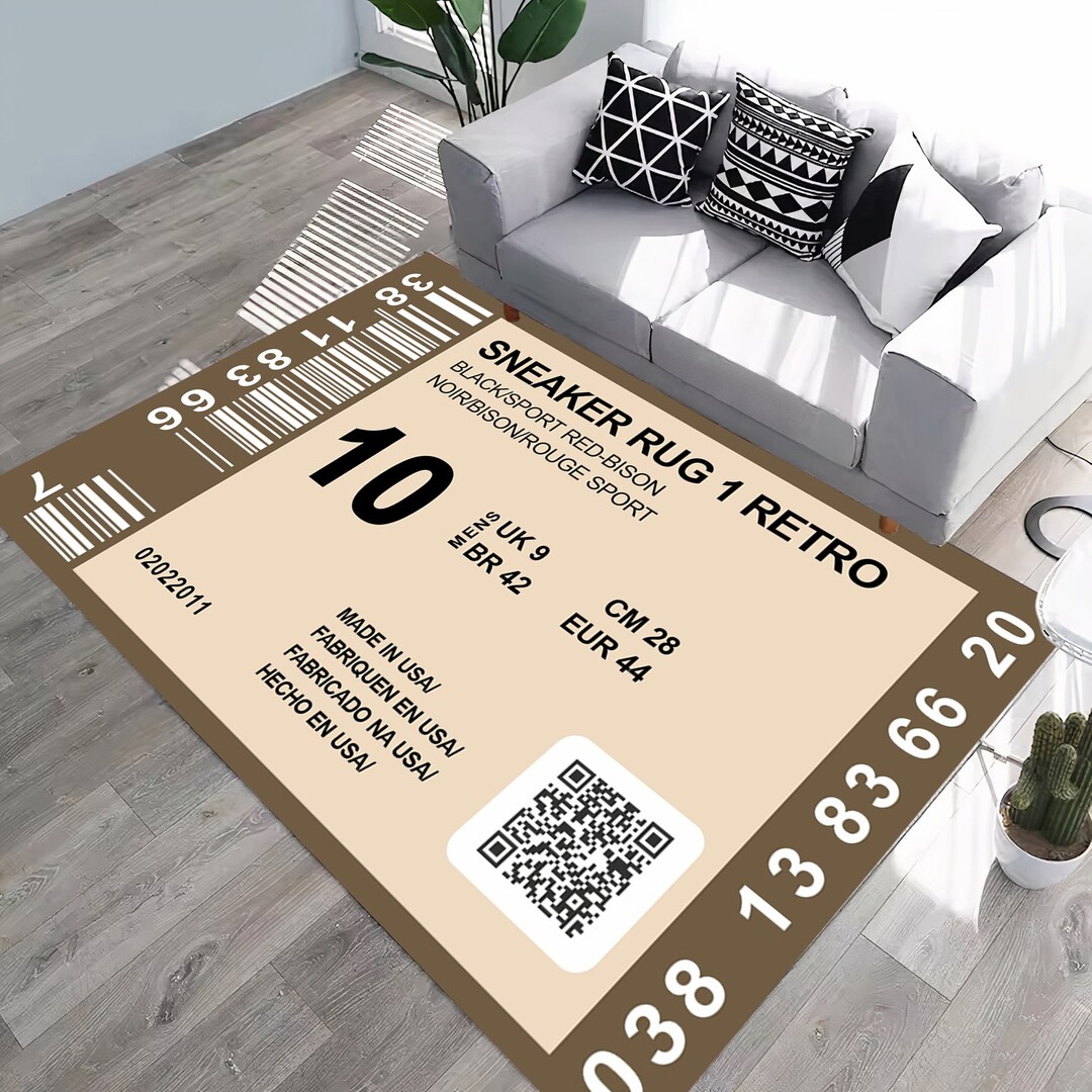 Sneakers Rug,sneaker Box Rug,birthday Gifts,sneakerhead Gifts,sneaker ...
