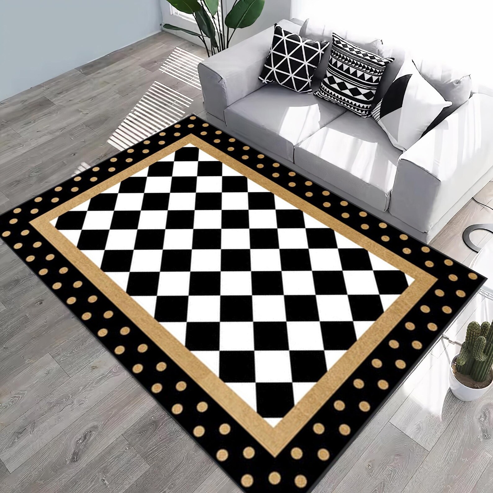 Chess Board Rug,table Game Rug,mind Game Rug,custom Rug,living Room Rug ...