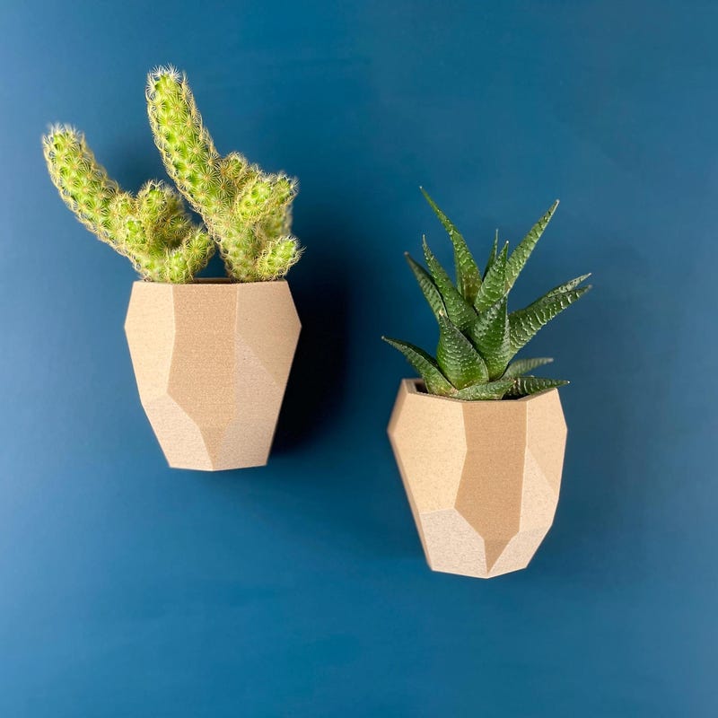 Geometric Wall Planters - Etsy