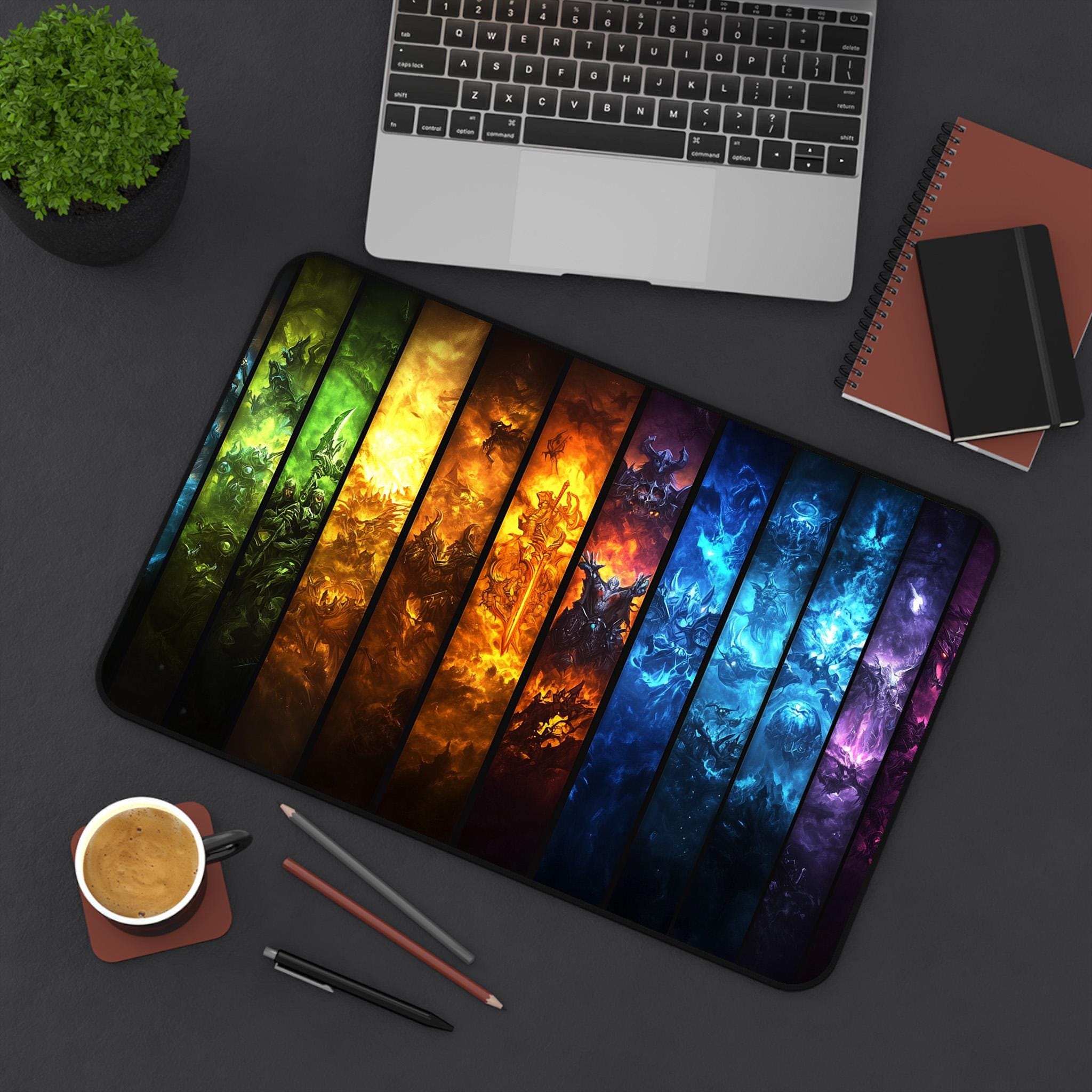 Wow Warcraft , Aesthetic Desk Pad, Gaming Mousepad XL, Art Nouveau ...