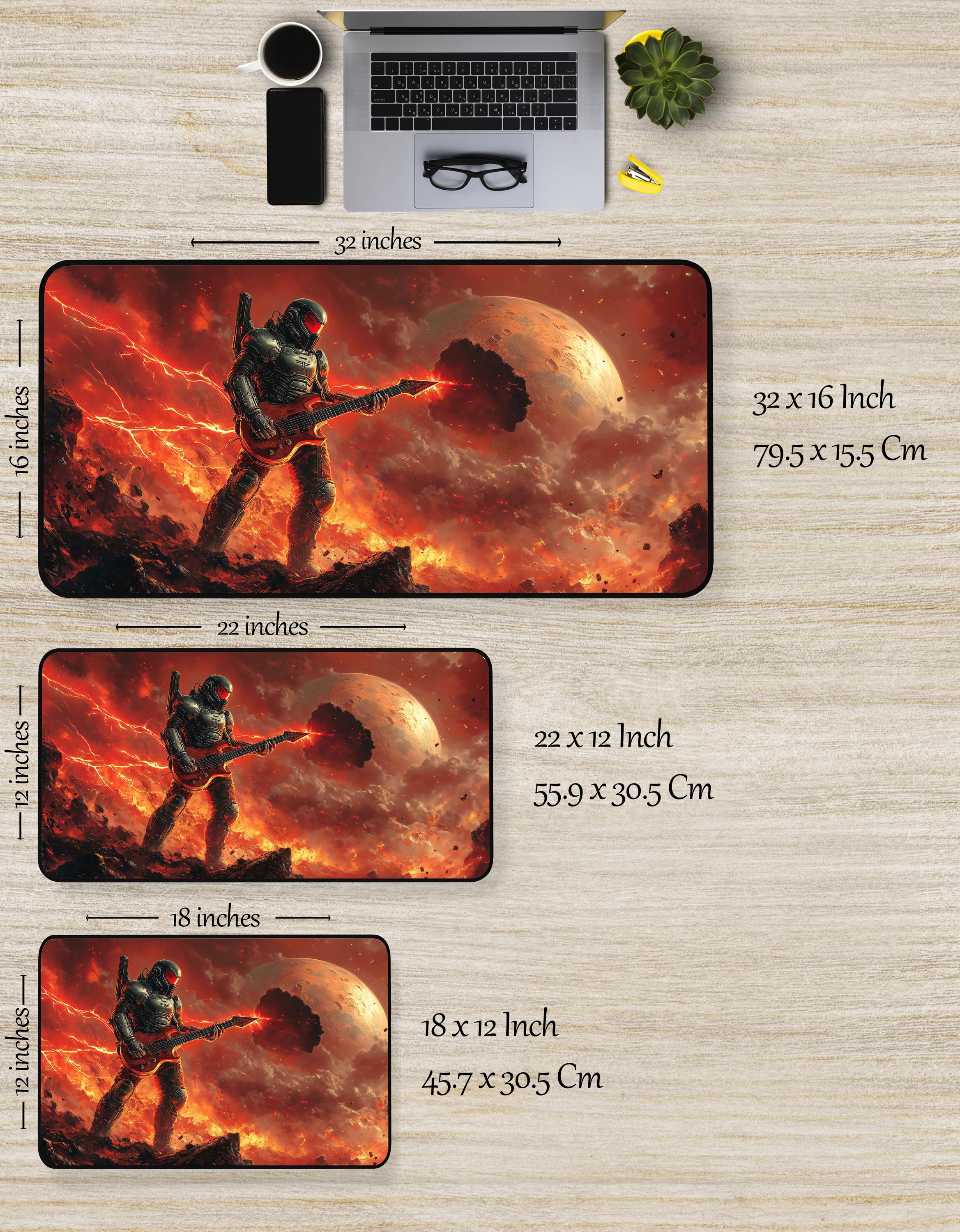 Metal Doom Slayer, Aesthetic Desk Pad, Gaming Mousepad XL, Art Nouveau ...