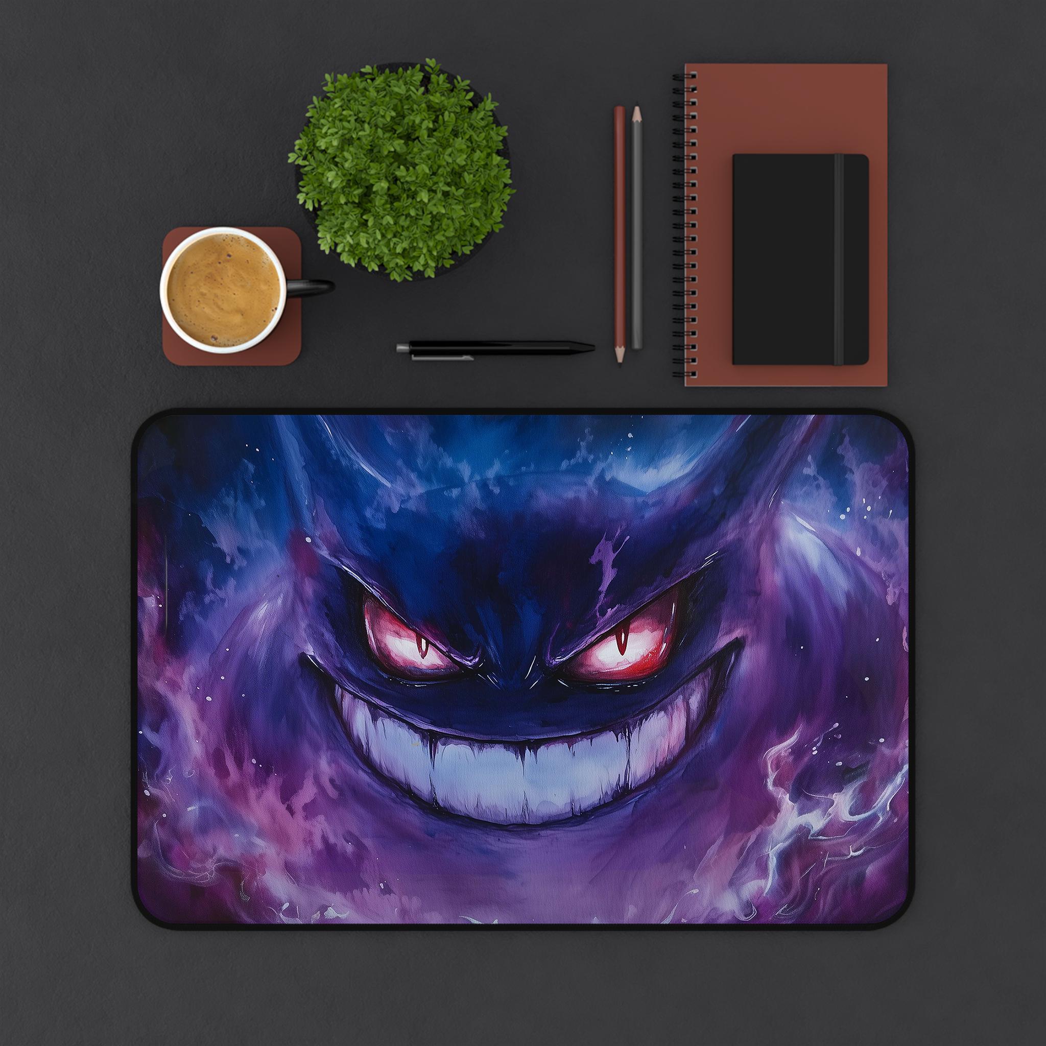 Dark Gengar Paint, Aesthetic Desk Pad, Gaming Mousepad XL, Art Nouveau ...