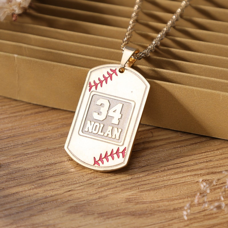 Baseball Beaded Necklace - Etsy