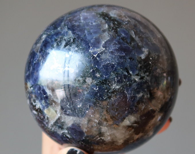 Iolite Sphere Good Fortune Rare Blue Crystal Ball - Etsy
