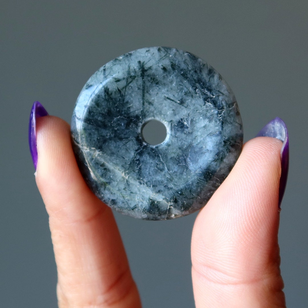 Quartz Tourmaline Gemstone Donut Amulet Display Stand - Etsy UK