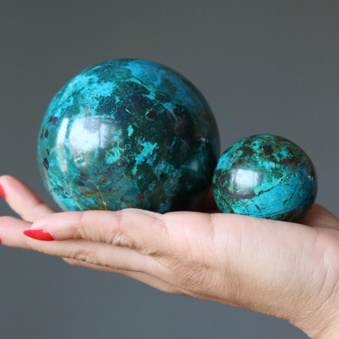 Chrysocolla Sphere Spirit of Healing Earth Love Crystal Ball - Etsy