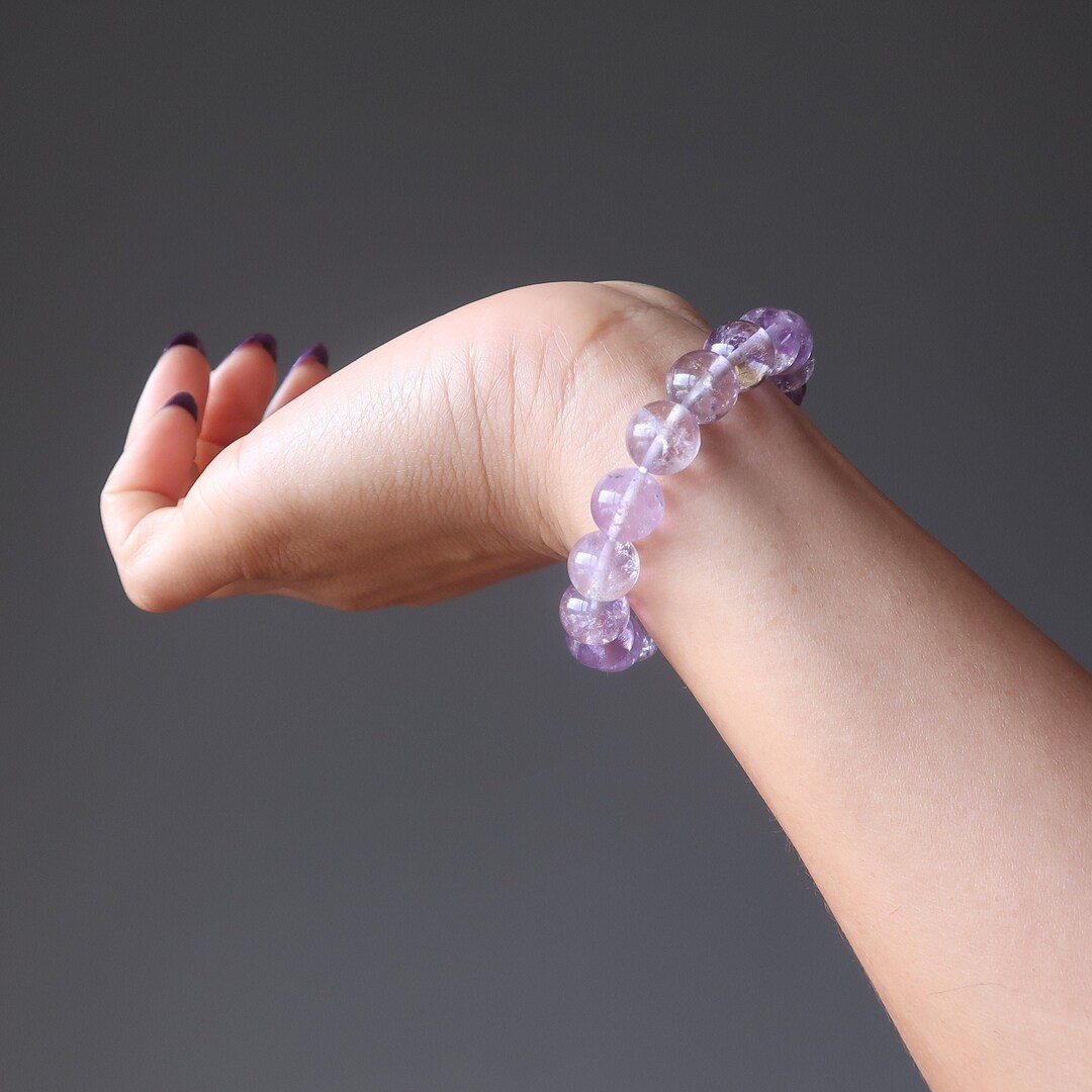 Ametrine Bracelet Purple Gold Flash Citrine for Spiritual Prosperity - Etsy